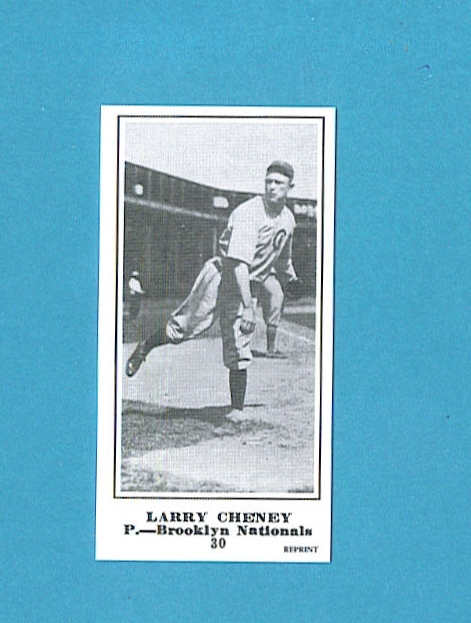 1915 M101-5 The Sporting News Reprint #30 Larry Cheney (Brooklyn ...
