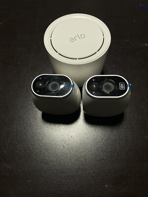 Arlo wireless home security system - 2 Cameras & Hub *USED | eBay