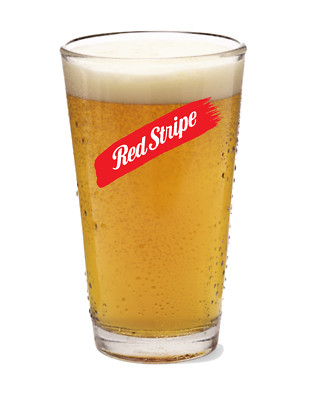 Red Stripe Beer - 16oz Pint Beer Glass Pub Style Barware Cocktail ...