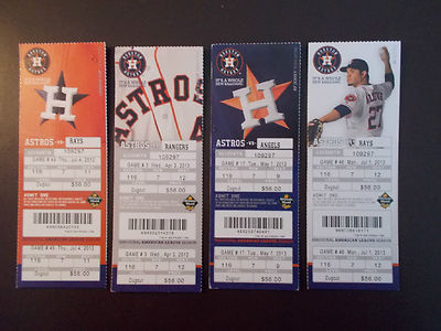 Houston Astros 2013 MLB ticket stubs - One ticket - SEE LISTING | eBay