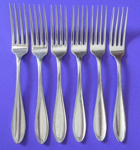 6 Oneida CAMBER CRESTA Windswept Scroll by Oneida Flatware Dinner Fork | eBay