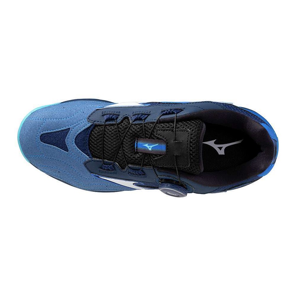 Mizuno Table Tennis Shoes WAVE MEDAL SP5 Blue/White/Black 81GA2412 12 ...