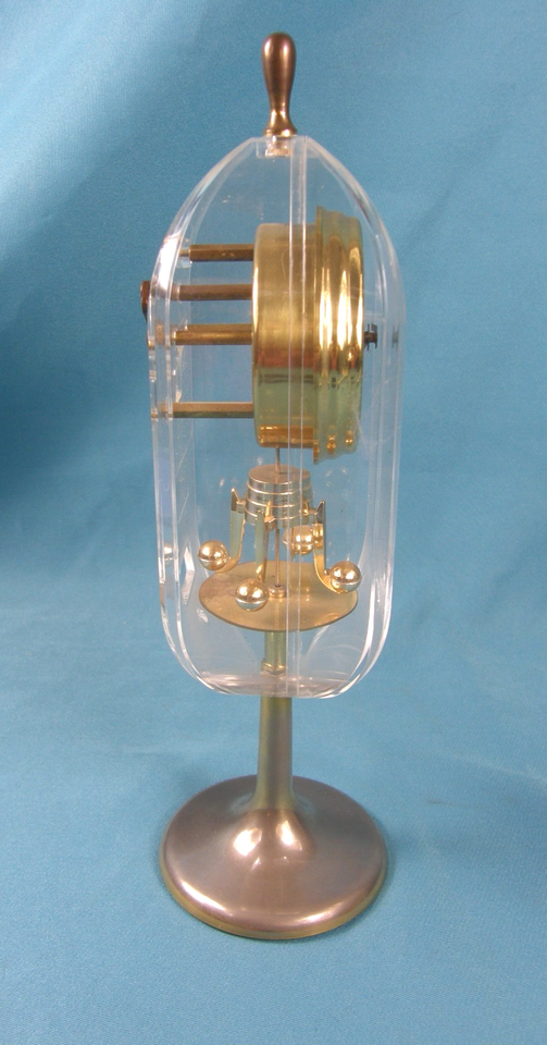 V RARE MCM SCHMID Johmid Pendulette Lucite Tulip Base Clock W Germany ...