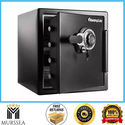 Fireproof Waterproof Safe Dial Lock Home Office Security Box 1.23 Cu Ft ...