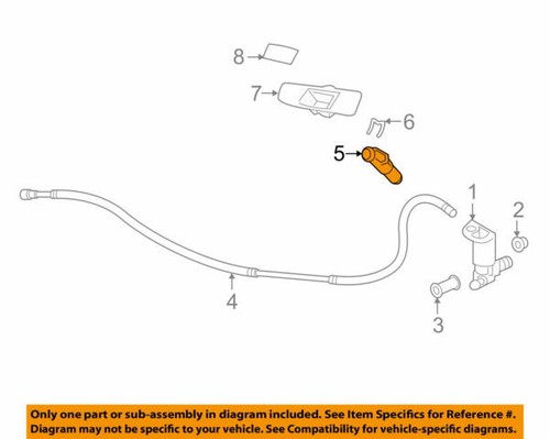 85208-60120 Toyota Actuator sub-assy, headlamp washer, lh 8520860120 ...