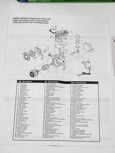Testors Aztek AC200 Compact Airbrush Compressor 50202A Moisture Trap ...