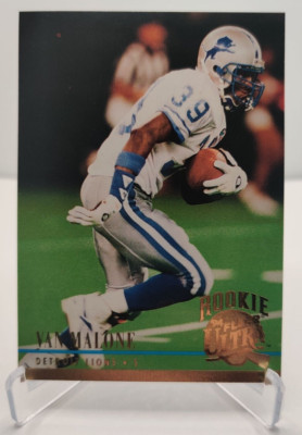 1994 Fleer Ultra Football Card #384 Van Malone RC Rookie Detroit Lions ...