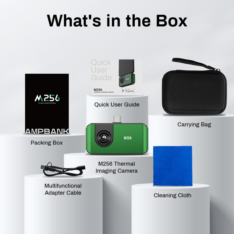 AMPBANK M256 Thermal Imaging Camera for Android (USB-C) Smartphones ...