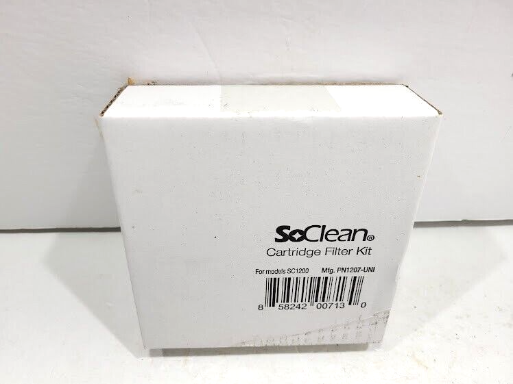 SOCLEAN CARTRIDGE FILTER KIT PN1207-UNI FOR MODEL SC1200 NEW IN BOX ...