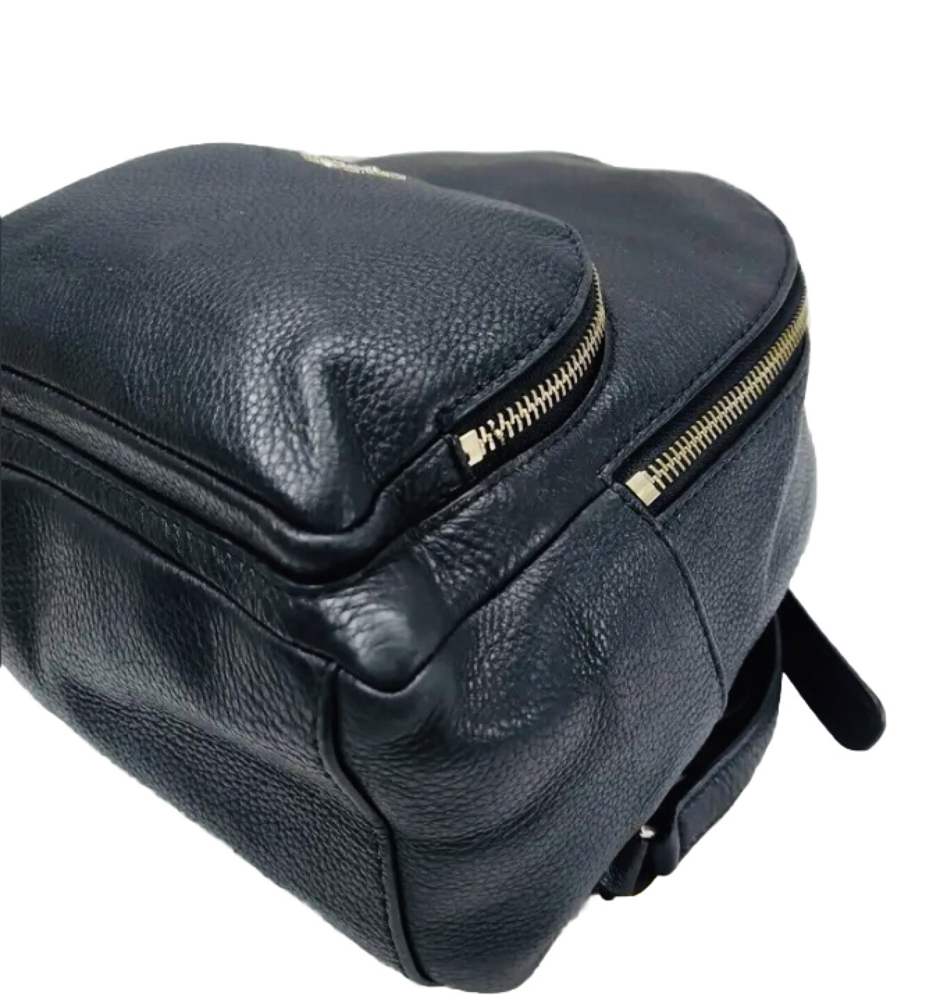 Kate Spade New York Black Pebbled Leather Zipper Pocket Closure ...