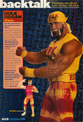 Magazine Print Ad HULK HOGAN 2003 Action Figure Q&A w/the Hulkster ...