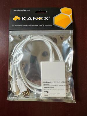 Kanex iAdapt 20 Mini DisplayPort to HDMI with 2 Channel Audio Injector ...
