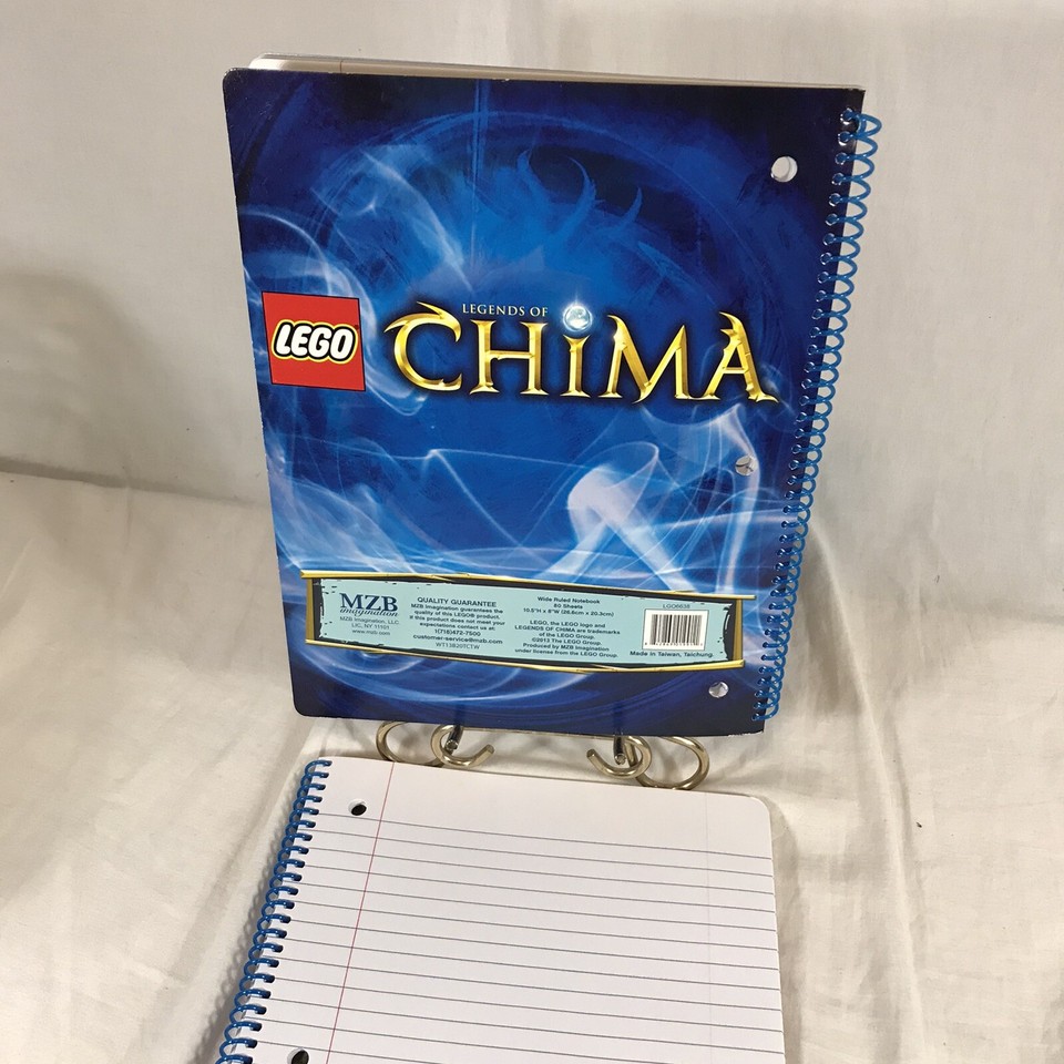 Lego Chima Wide Ruled Notebooks Spiral Composition Book Home School ...