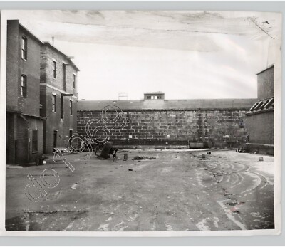 Exterior MASSACHUSETTS STATE PRISON Charlestown VINTAGE 1957 Press ...