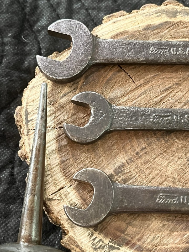 Lot of Vintage Ford Tools Items - Oil Can & Open End Wrenches M USA | eBay
