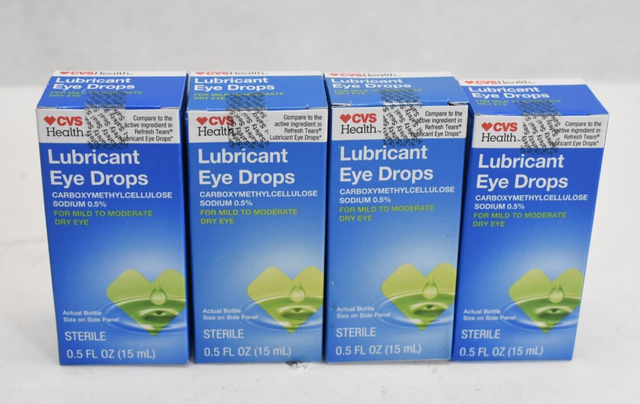CVS Lubricant Eye Drops Dry Eye Relief 0.5oz ( ) Exp 10/2023 for sale ...