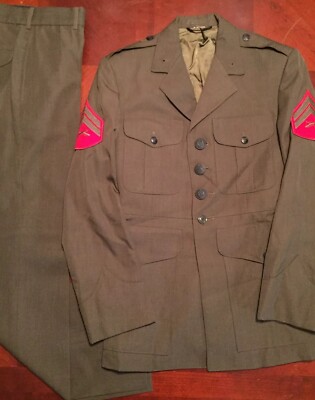 US Marines USMC Enlisted Service A Alpha Male Jacket Coat Size 37 Reg ...