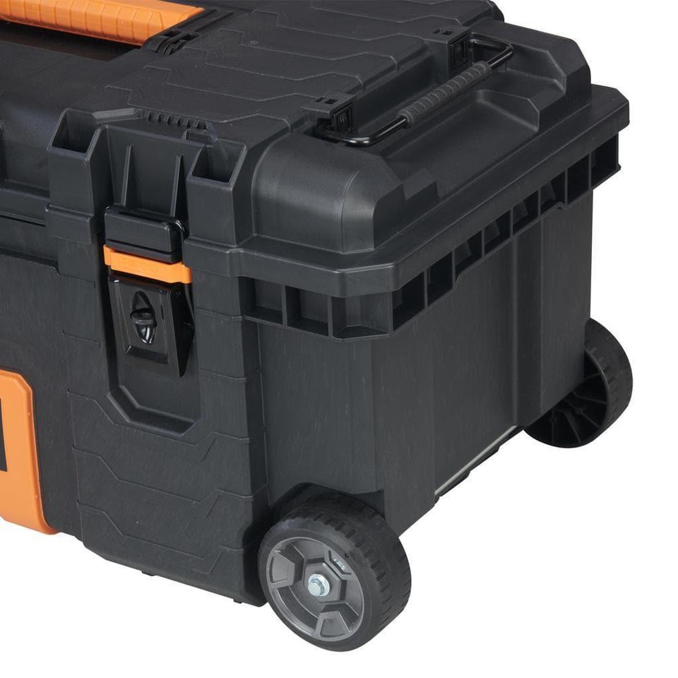 RIDGID Modular Tool Box Storage Rolling Tool Chest Mobile 28 in. Water ...