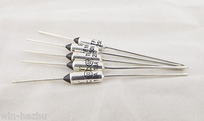 5pcs 10A AC 250V Fuses Thermal Fuse 160°C 160 Degree TF Cutoff Cut-off ...