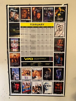 Poster: Original Video Store VPD Release Calendar: February 2000 | eBay