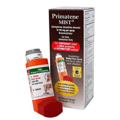 Primatene Mist Epinephrine Inhalation Aerosol 0.125 mg Per Spray | eBay