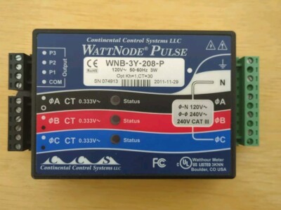 WattNode Pulse - Watthour meter/logger WNB-3Y-208-P | eBay
