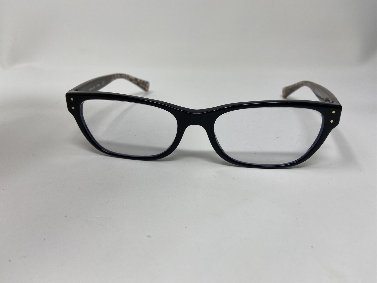 COACH HC 6082 5353 BLACK WILD BEAST 53/17/135 BLACK BROWN FULL RIM ...