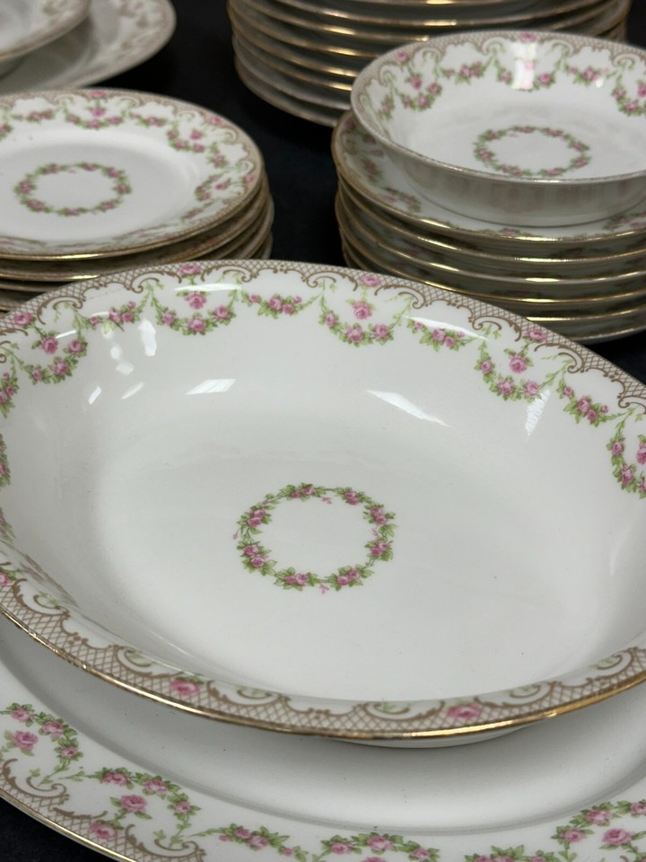 Amazing Limoges Rose Chinaset/Dinnerware | eBay