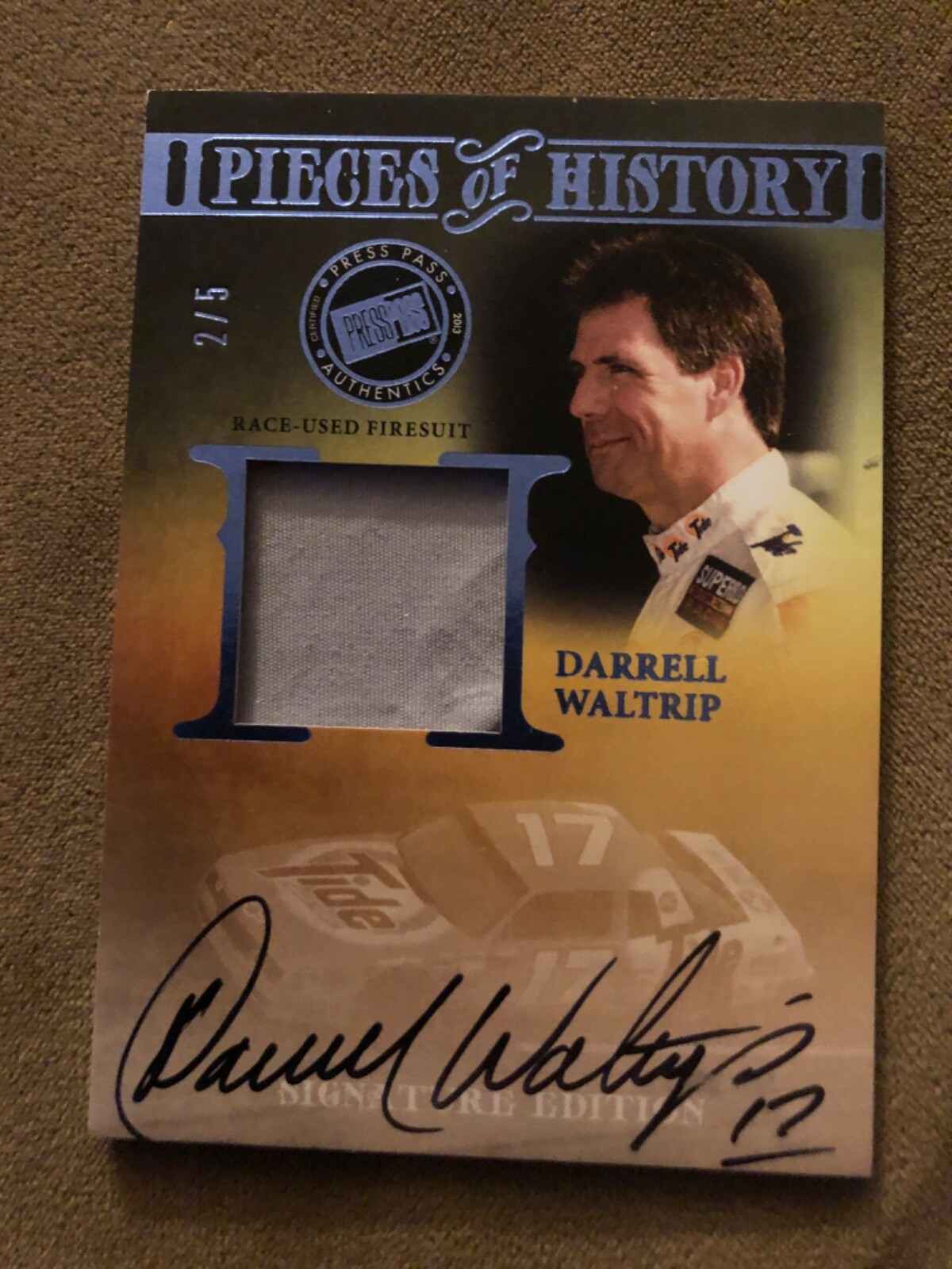 Darrell Waltrip pieces of history autograph fire suit 2/5 | eBay