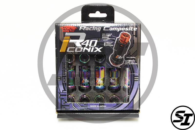 PROJECT KICS R40 ICONIX 12X1.25 16+4 PCS NEO CHROME LUG NUTS WITH LOCKS ...