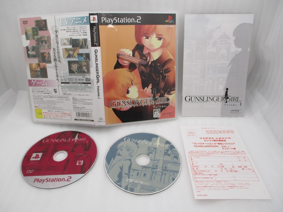 PS2 GUNSLINGER GIRL. Volume 1 2 3 3Games Set Complete Box Japan import ...