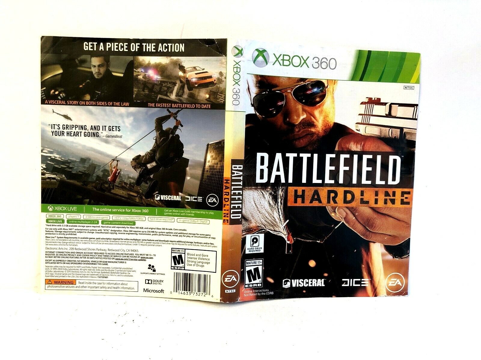 Battlefield Hardline Cover Xbox 360