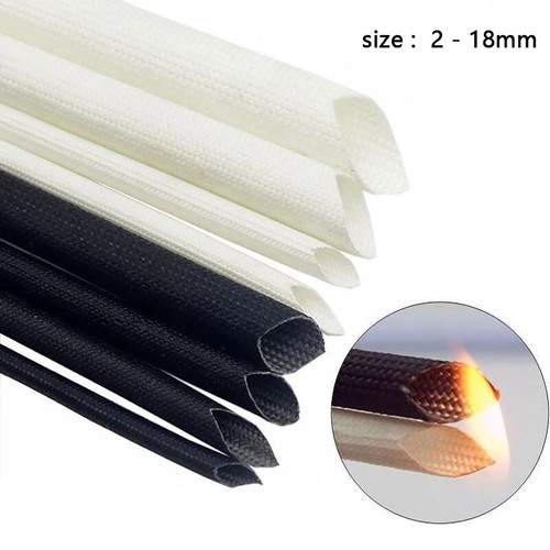 Silicon Fiber Glass Insulated Tube Braided High Temperature Sleeving ...
