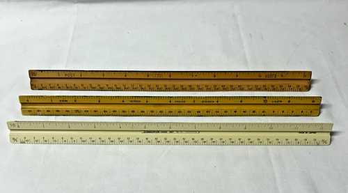 Lot Of 3 Vintage Architect Scale Triangle Rulers Staedtler Mars, Post ...