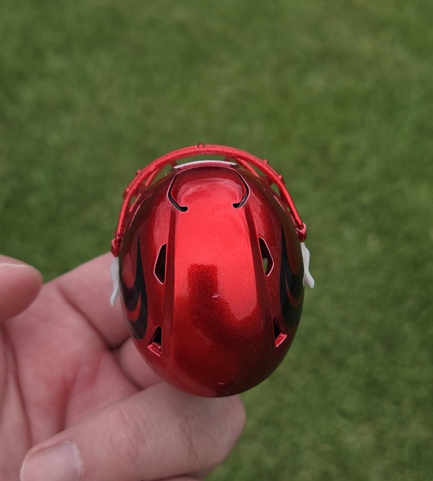 Custom Houston Texans Red Alt 3d Printed Riddell Speed Flex Pocket Pro ...