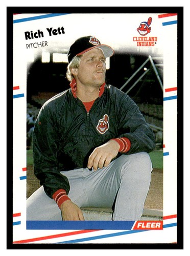 1988 Fleer #621 Rich Yett - Cleveland Indians | eBay