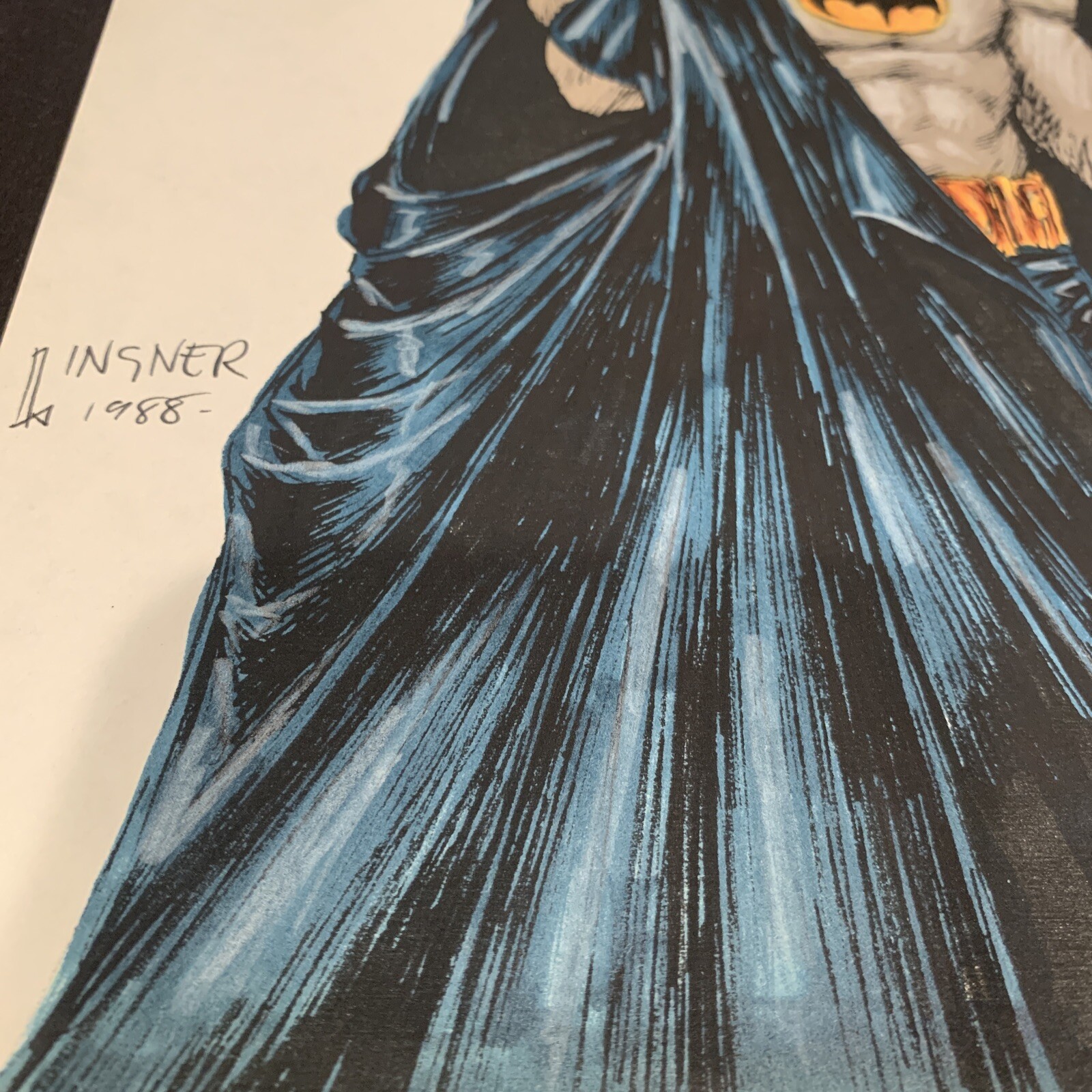 Early Joseph Michael Linsner Original Sketch Art 9 X 11 Color Batman ...