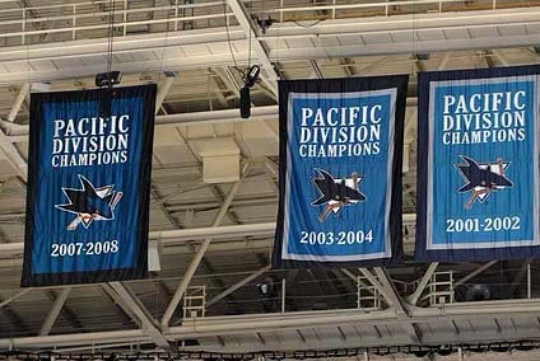 3 SIZES - San Jose Sharks Championship & Retired Banner Decals THORNTON ...