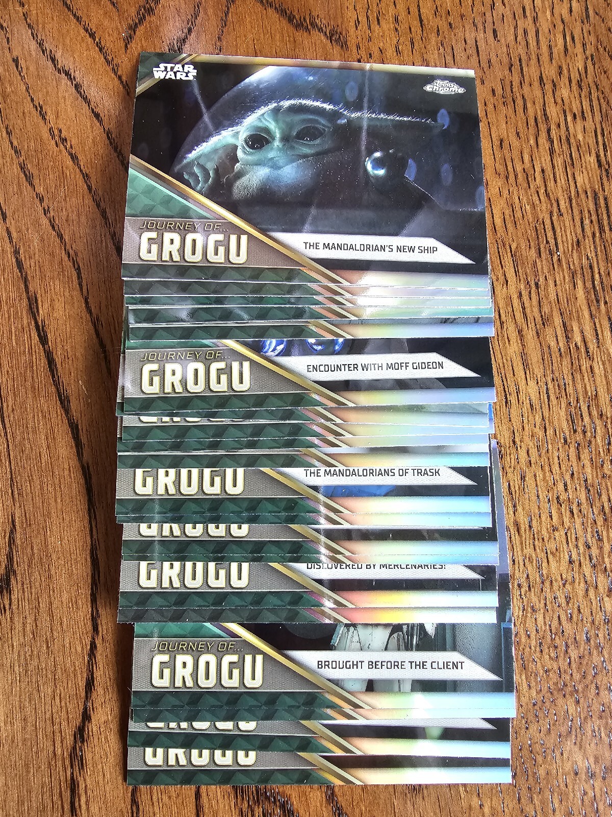 2023 Topps Chrome Star Wars Journey Of GROGU Insert Complete Set 20 ...