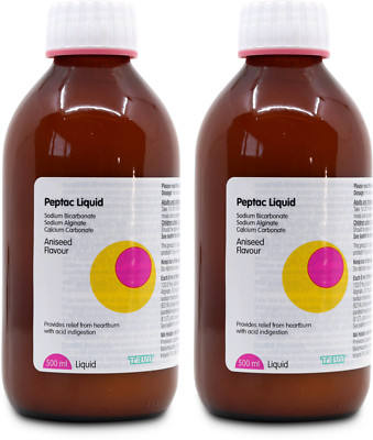 Peptac Liquid Aniseed 500ml Heartburn | Acid Reflux X 2 5023497333326 ...