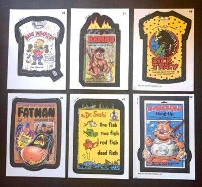 23) WACKY PACKAGE Vintage 1991 Topps Sticker Trading Cards + 8 Dupes ...