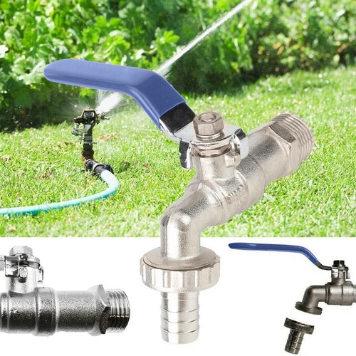 High quality Spout Garden Water Tap Ball Type Valve Hose Plug Blue ...