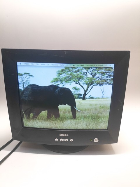 Vintage Gaming CRT 17" Tube Computer Monitor Dell E773c Black Retro ...