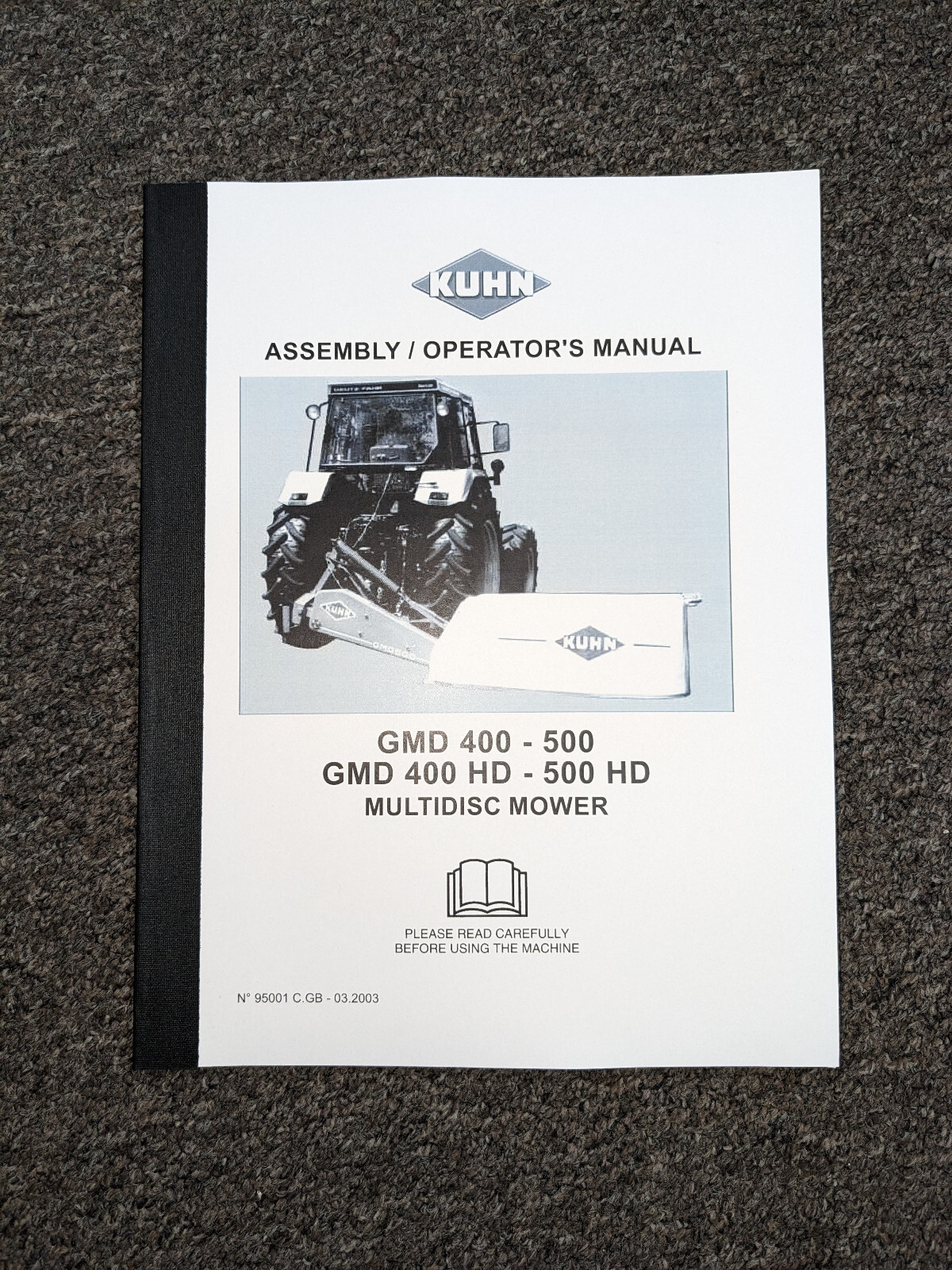 KUHN GMD 500 Multidisc Mower Owner Operator Maintenance Manual User ...