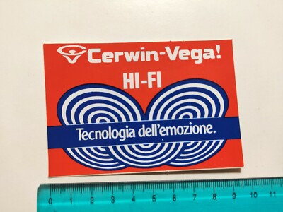 Cerwin Vega Hi-Fi Sticker Autocollant Aufkleber 80s Original | eBay UK