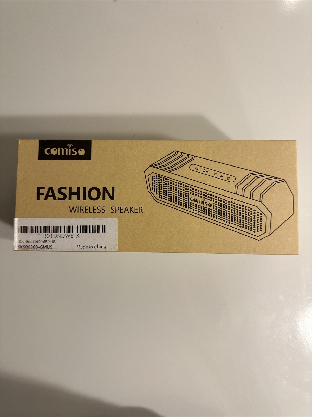 COMISO Bluetooth Portable Speaker W/Lights HD Audio Built in Mic TF ...