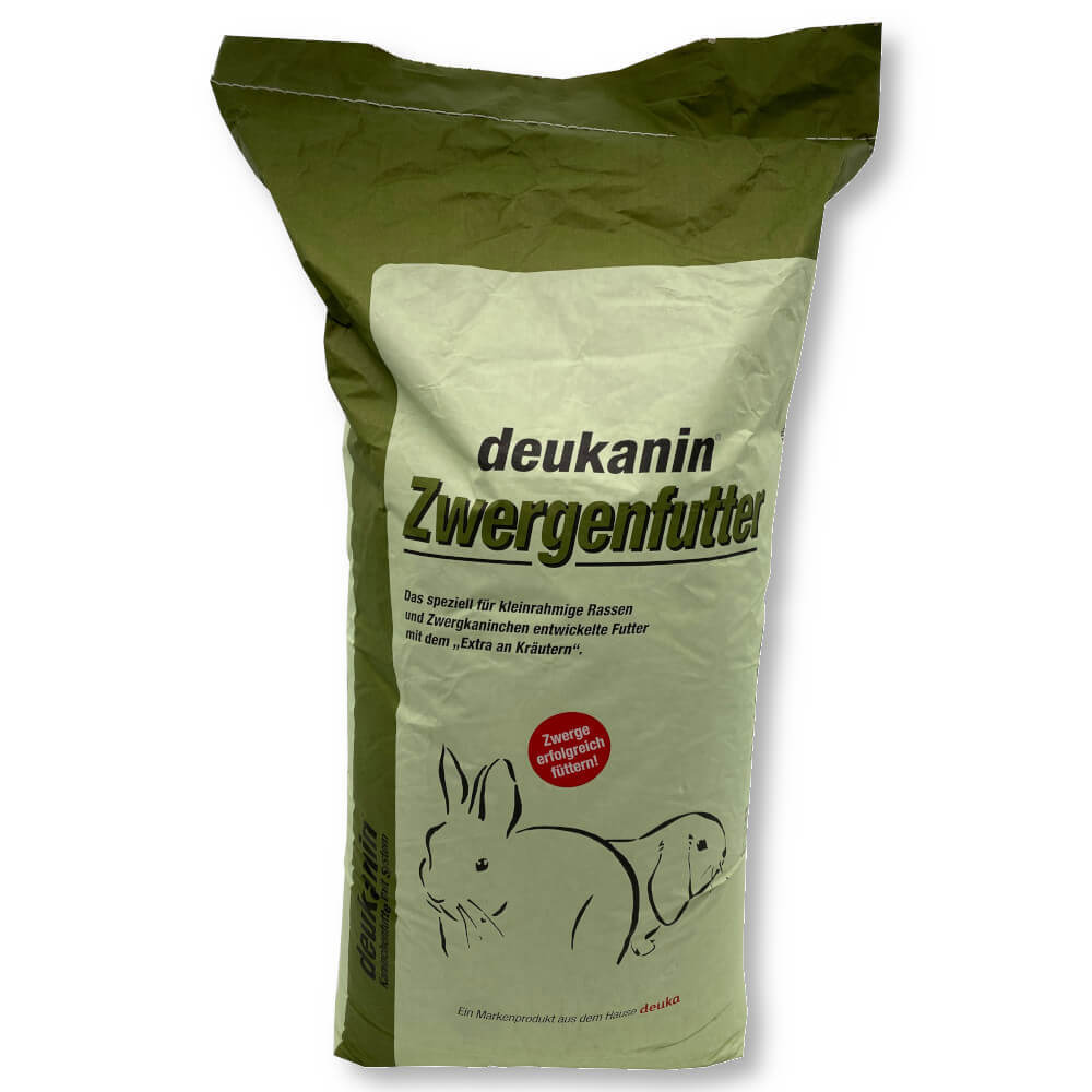 Deukanin Zwergenfutter 25 kg Zwerg Kaninchenfutter Hasenfutter kleine ...