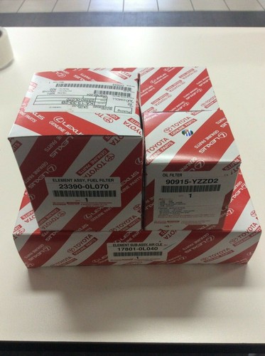 GENUINE TOYOTA HILUX SERVICE KIT 2.8L 1GD DIESEL GUN126 AIR OIL FUEL ...