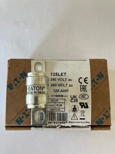 10no Eaton 125let Bussmann fuses 125 amp 240 volt | eBay UK