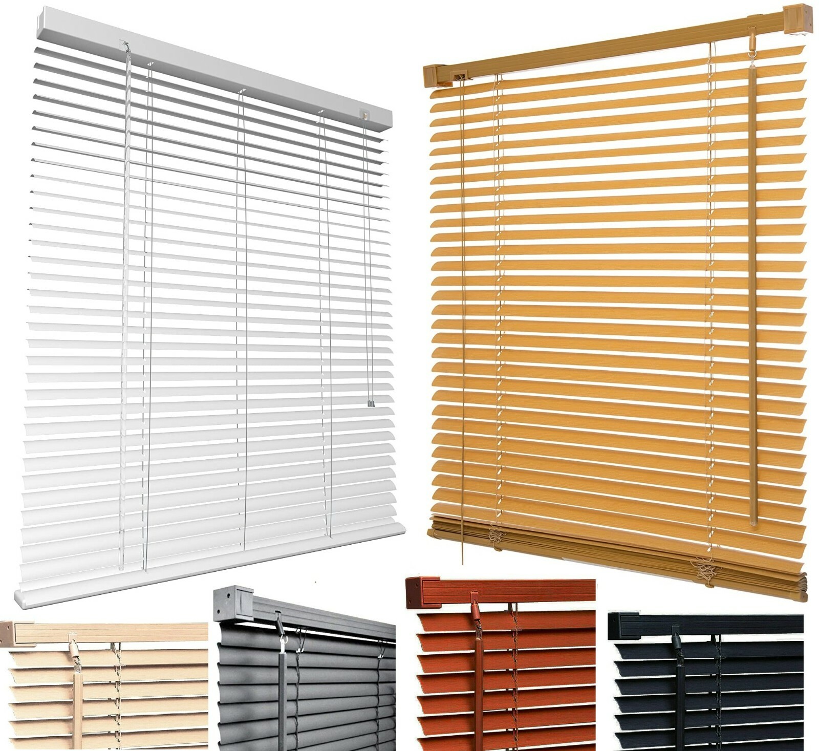 PVC Venetian Blinds Easy Fit Trimable Home Office Window VENETIAN Blind ...